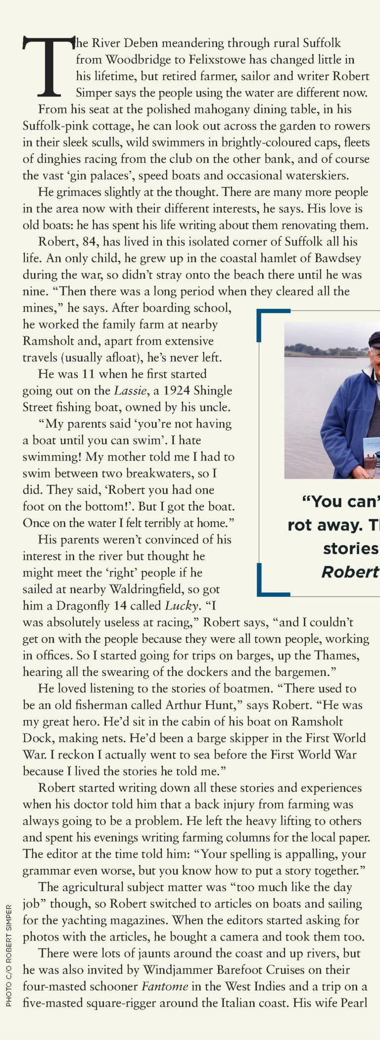 Robert Simper – A life by the Deben | River Deben Association
